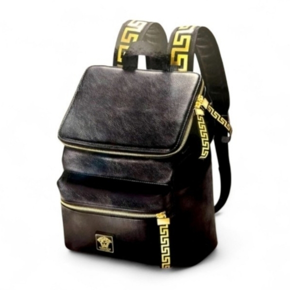 Versace | Bags | Versace Parfums Backpack Bag Limited Edition Gold ...